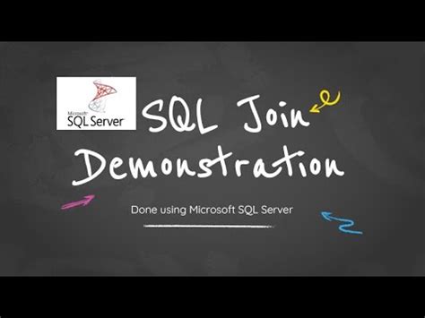 Sql Join Statement Tutorial Ms Sql Server Youtube