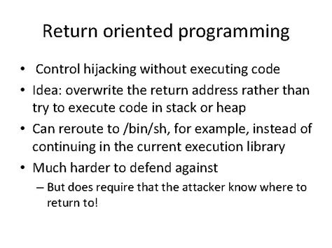 Buffer Overflows And Exploits C Memory Layout We