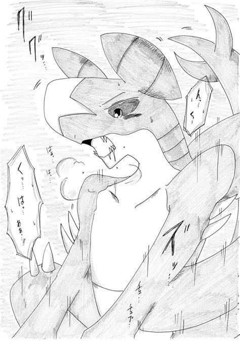 Rule 34 Feral Garchomp Male Male Only Monochrome Nude Open Mouth Pokemon Pokemon Species