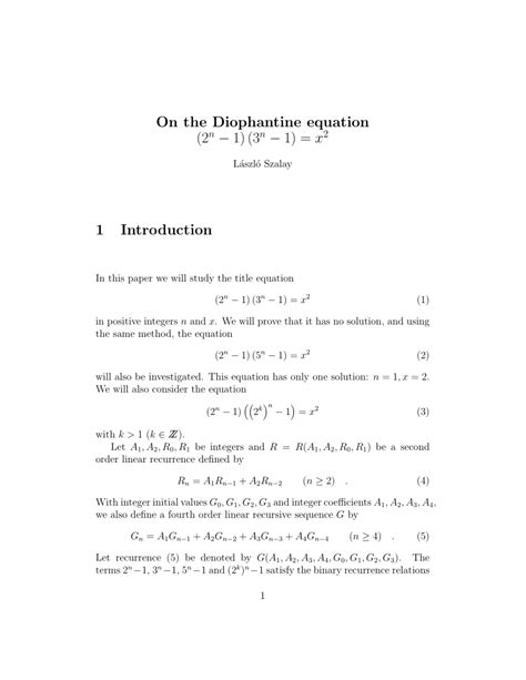 pdf on the diophantine equation 2 n 1 3 n 1 x 2