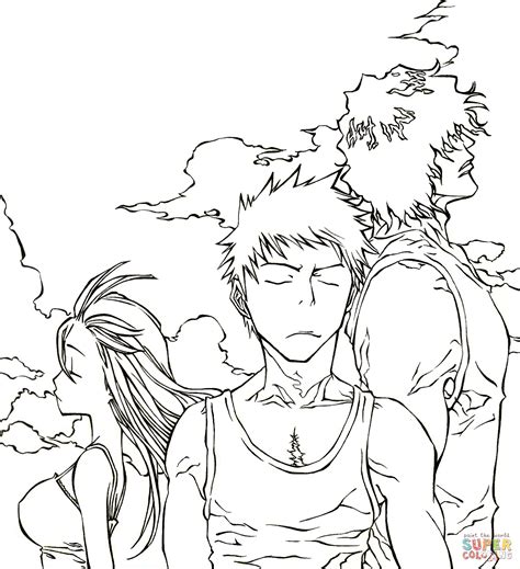 Mysterious Adventure Of Ichigo Kurosaki Bleach 17 Bleach Coloring Pages Magic Fingers Coloring