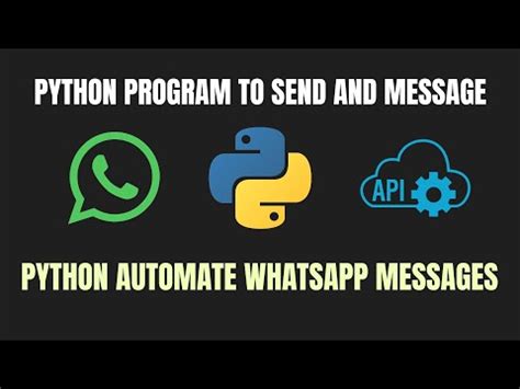 Python Program To Automate Whatsapp Python Send Whatsapp Message