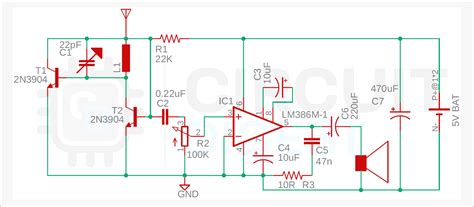 Simple Radio Receiver Circuit Diagram
