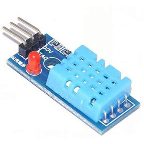 dht11 temperature and humidity sensor module with led
