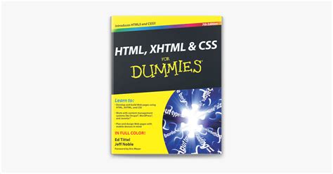 HTML XHTML And CSS For Dummies By Ed Tittel Jeff Noble Ebook
