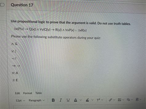 solved use propositional logic to prove that the argument is
