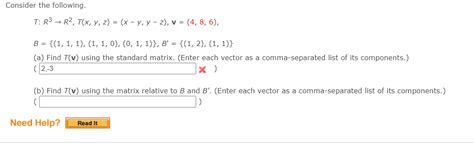solved consider the following t r3 → r2 t x y z x