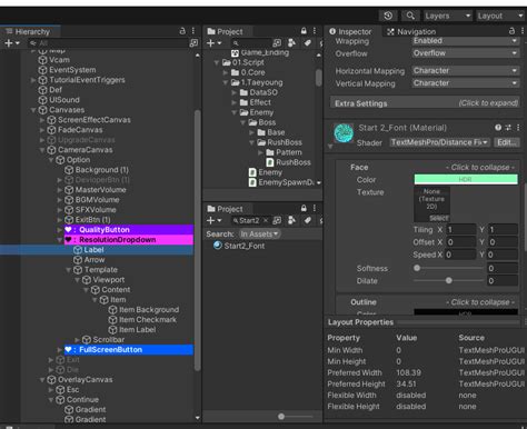 User Interface I Want To Add Font Material At The Dropdown TMP S