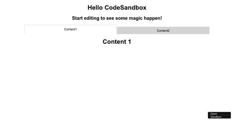 React Tabs With Hooks And Styled Components Forked Codesandbox