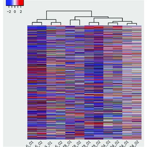 Heatmap Showing Hierarchical Clustering Of Degs At And