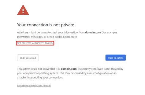 How To Fix NET ERR CERT AUTHORITY INVALID 10 Methods