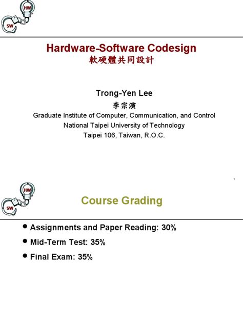 hardware software codesign trong yen lee pdf embedded system logic synthesis
