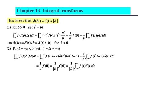 chapter 13 integral transforms ppt download