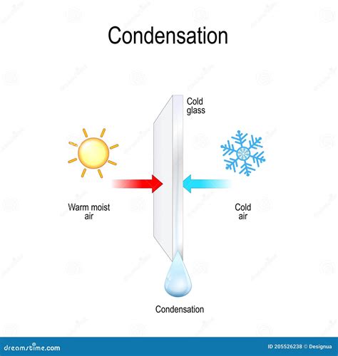 Condensación En Una Ventana Ilustración del Vector Ilustración de
