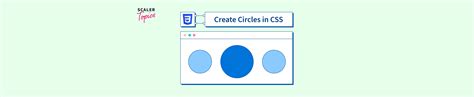 How To Create Circles In Css Scaler Topics