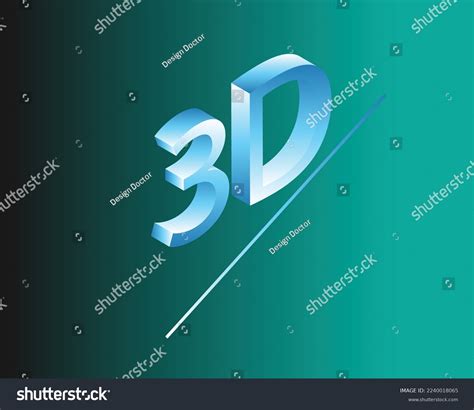 Learn How Create Animate 3d Text Stock Vector Royalty Free 2240018065
