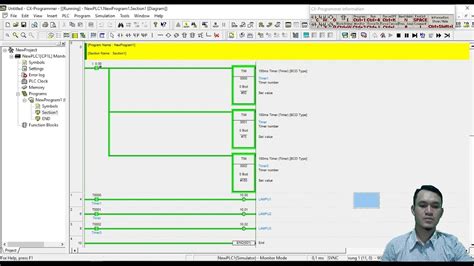 Tutorial Simulasi Instruksi Timer Menggunakan CX Programmer Bagian 2