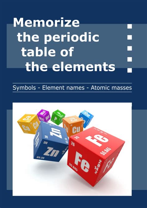 Buy Memorize The Periodic Table Of Elements Learn Atomic Masses