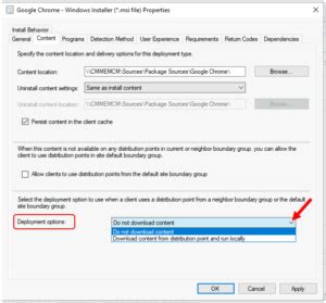 Sccm Application Deployment Options Configmgr Endpoint Manager Htmd