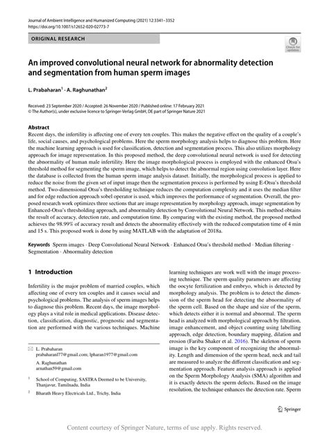 an improved convolutional neural network for abnormality detection and segmentation from human