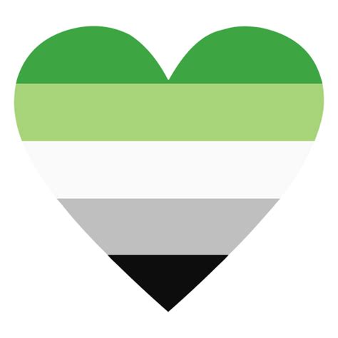 Aromantic Agender Heart Stripe Flat Png Svg Design For T Shirts