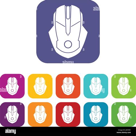 Computer Mouse Icons Set Stock Vector Image Art Alamy
