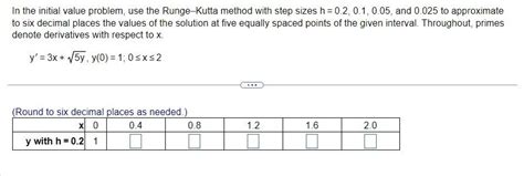 solved in the initial value problem use the runge kutta