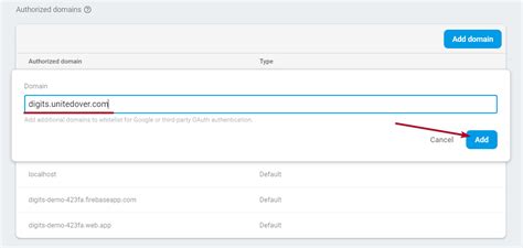 Firebase Setup Instructions Digits Help