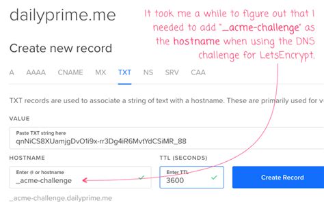 obtaining a wildcard ssl certificate from letsencrypt using the dns challenge