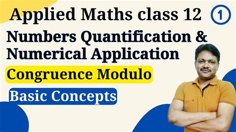 chapter 1 part 1 congruence modulo class 12 applied mathematics gaur classes youtube