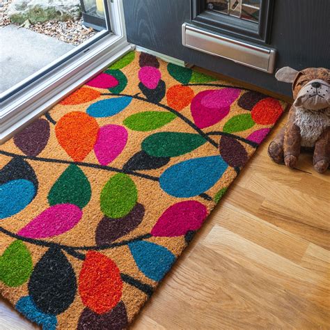 Door Mat Doormats Non Slip Natural Coir Welcome Indoor Outdoor Home Garden Mats Ebay