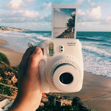 Aesthetic White Polaroid Camera Polaroid Photography Instax Camera Photography Camera
