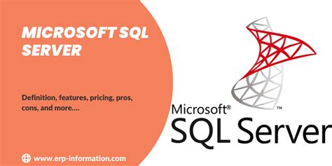 Microsoft Sql Server Overview Features Pricing Pros And Cons