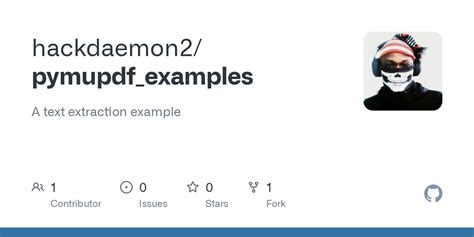 github hackdaemon2 pymupdf examples a text extraction example