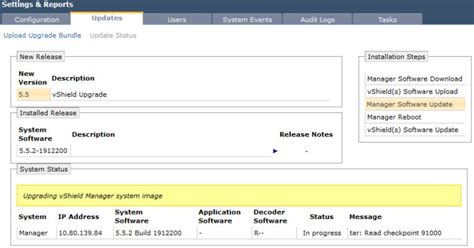 HOW TO Upgrade VMware VCloud Networking And Security VShield Manager