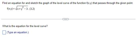 solved find an equation for and sketch the graph of the