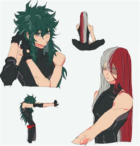 Todoroki Shouto Midoriya Izuku Boku no hero académia Personajes