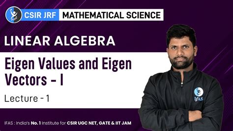 csir net questions for eigen value and eigen vector in linear algebra youtube