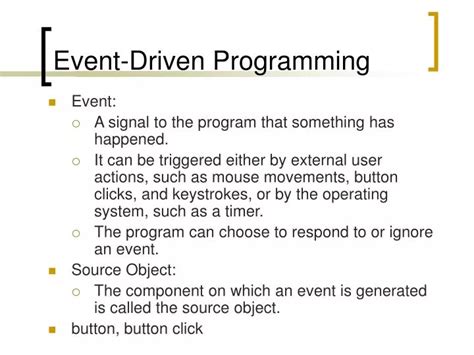 ppt event driven programming powerpoint presentation free download id 5316579