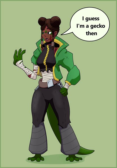 Mitomi By Uwholepace4705 As Gecko Monster Girl Roriginalcharacter