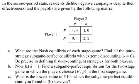 answered what are the nash equilibria of each… bartleby