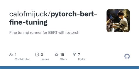 Pytorch Bert Fine Tuning Run Classifier Py At Master Calofmijuck