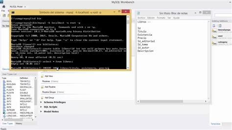 mysql desde consola 2 crear tabla consultar e insertar datos youtube