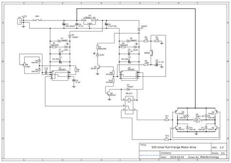 H Brige Motor 555 Timer EasyEDA Open Source Hardware Lab