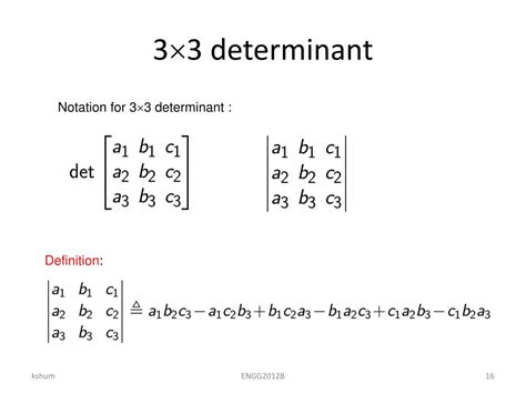 ppt engg2012b lecture 8 determinant and cramer s rule powerpoint