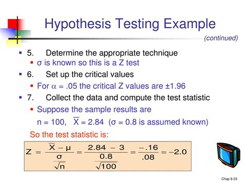 ppt fundamentals of hypothesis testing one sample tests powerpoint