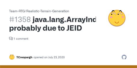 Java Lang ArrayIndexOutOfBoundsException Probably Due To JEID Issue
