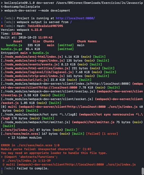 package json nfig js unexpected character stack overflow