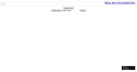 wijmo reload grid data after importing excel codesandbox
