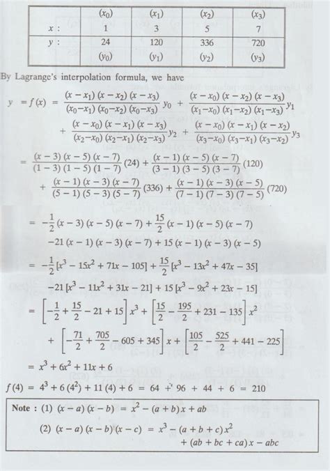 lagrange s interpolation solved example problems